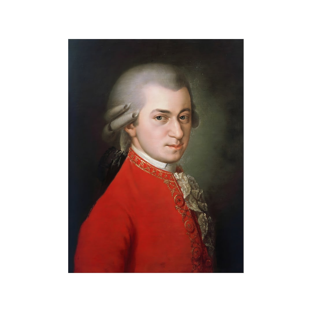 Wolfgang Amadeus Mozart by Barbara Krafft 1819 Portrait Painting Art ...