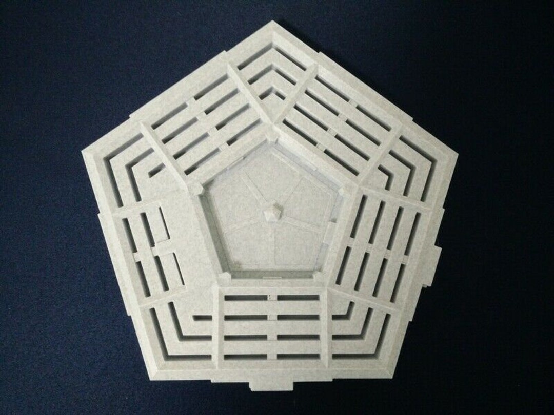 The Pentagon Washington D.C. 3D Printed Architectural Model 1:2000 ...