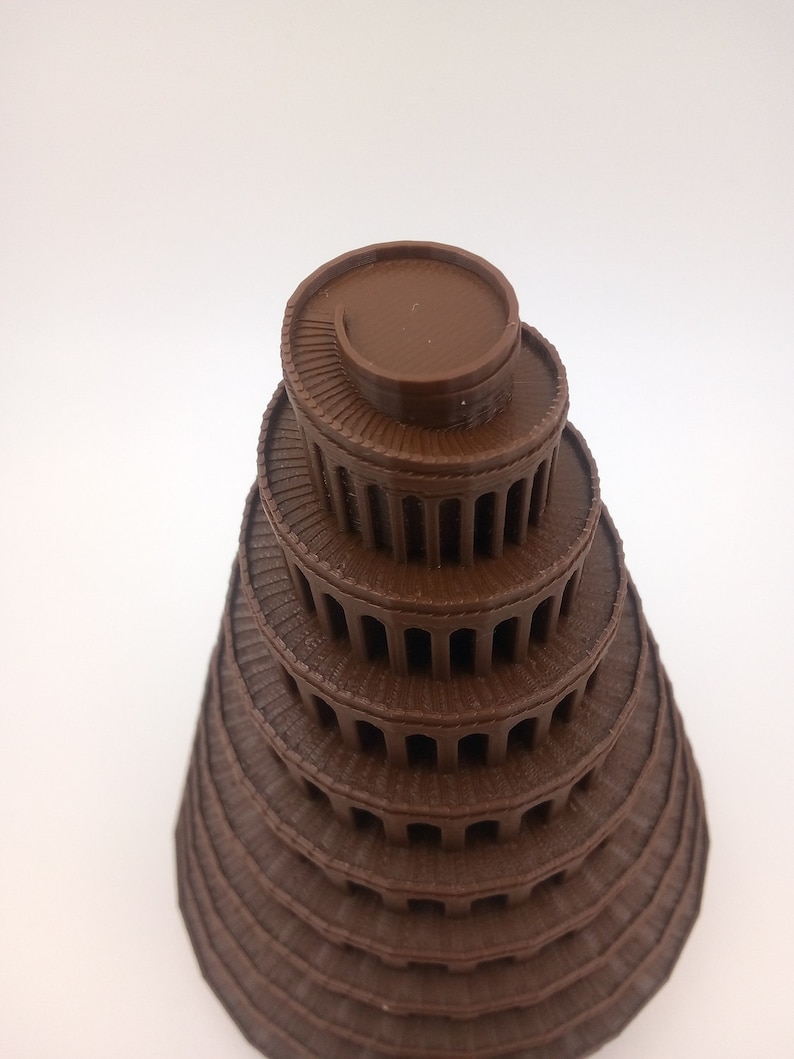 Tower of Babel Completed 3D Printed Architectural Model Bible - Etsy ...