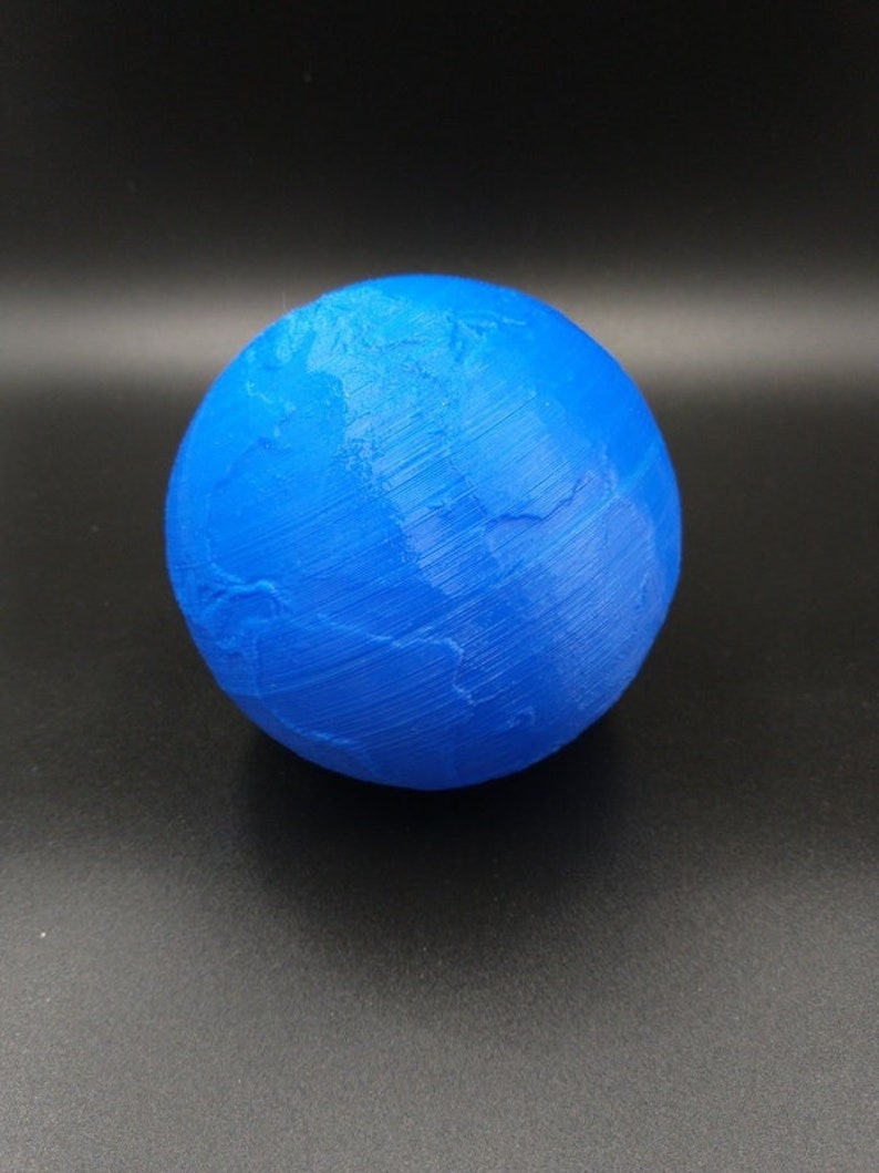 The World Earth Planet Globe 3D Printed Model Sculpture Solar | Etsy