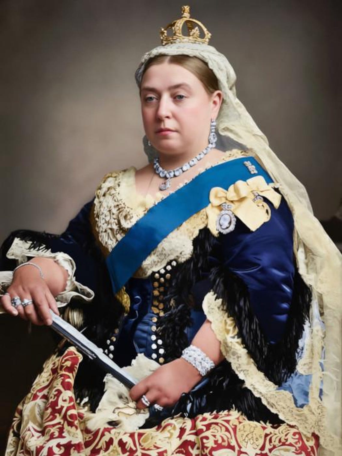 Queen Victoria Great Britain Colorized Portrait Photo Poster Art Print ...