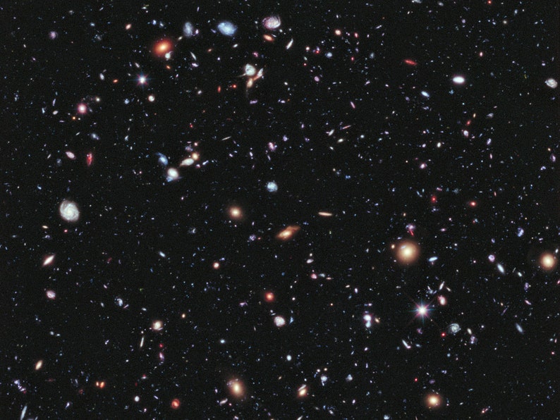 Hubble Extreme Deep Field Stars Star Space Telescope Photo Poster Art ...
