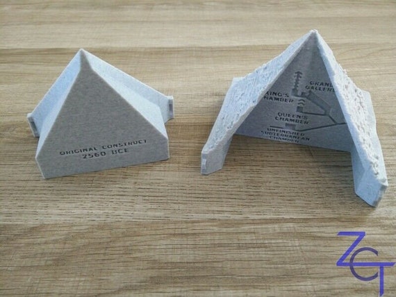 The Great Pyramid at Giza Ancient Egypt 3D Print Cutaway Model | Etsy