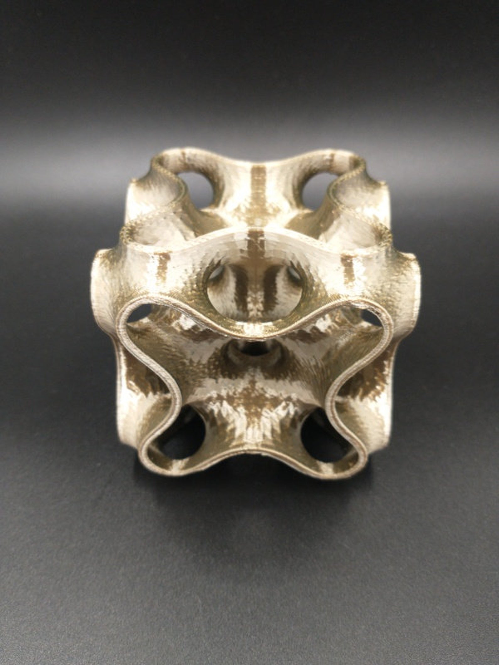 Gyroid Cube 3D Printed Model Figure Math Sculpture Geometry - Etsy