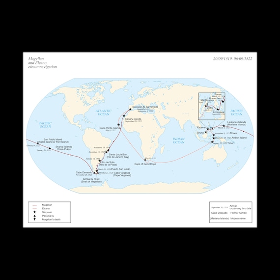 Ferdinand Magellan Map