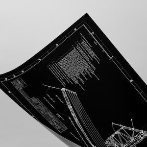 James Webb Telescope JWST Drawing Diagram Blueprint Poster Print - Etsy