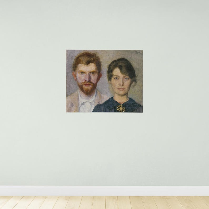 Double Portrait of Marie and P.S. Krøyer Kroyer Painting Poster Art ...