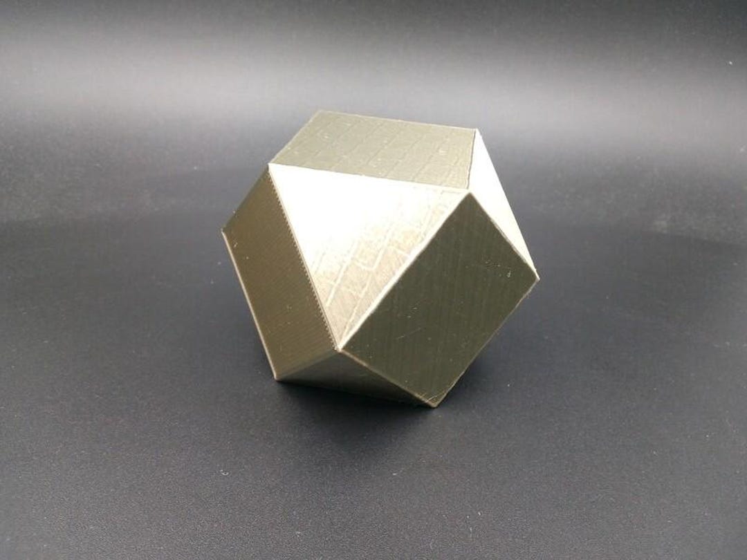 Cuboctahedron Math Geometry Model Shape Sculpture 3D Printed - Etsy