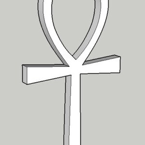 Ankh Key of Life Ancient Egyptian Hieroglyphic 3D Printed Sculpture ...