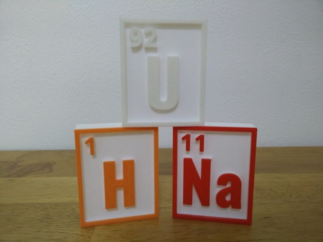 Periodic Table of the Elements Element Tile Sculpture Chemistry Art ...