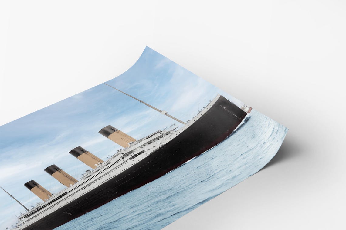 RMS Titanic Leaving Southampton Maiden Voyage Photo Photograph Print ...