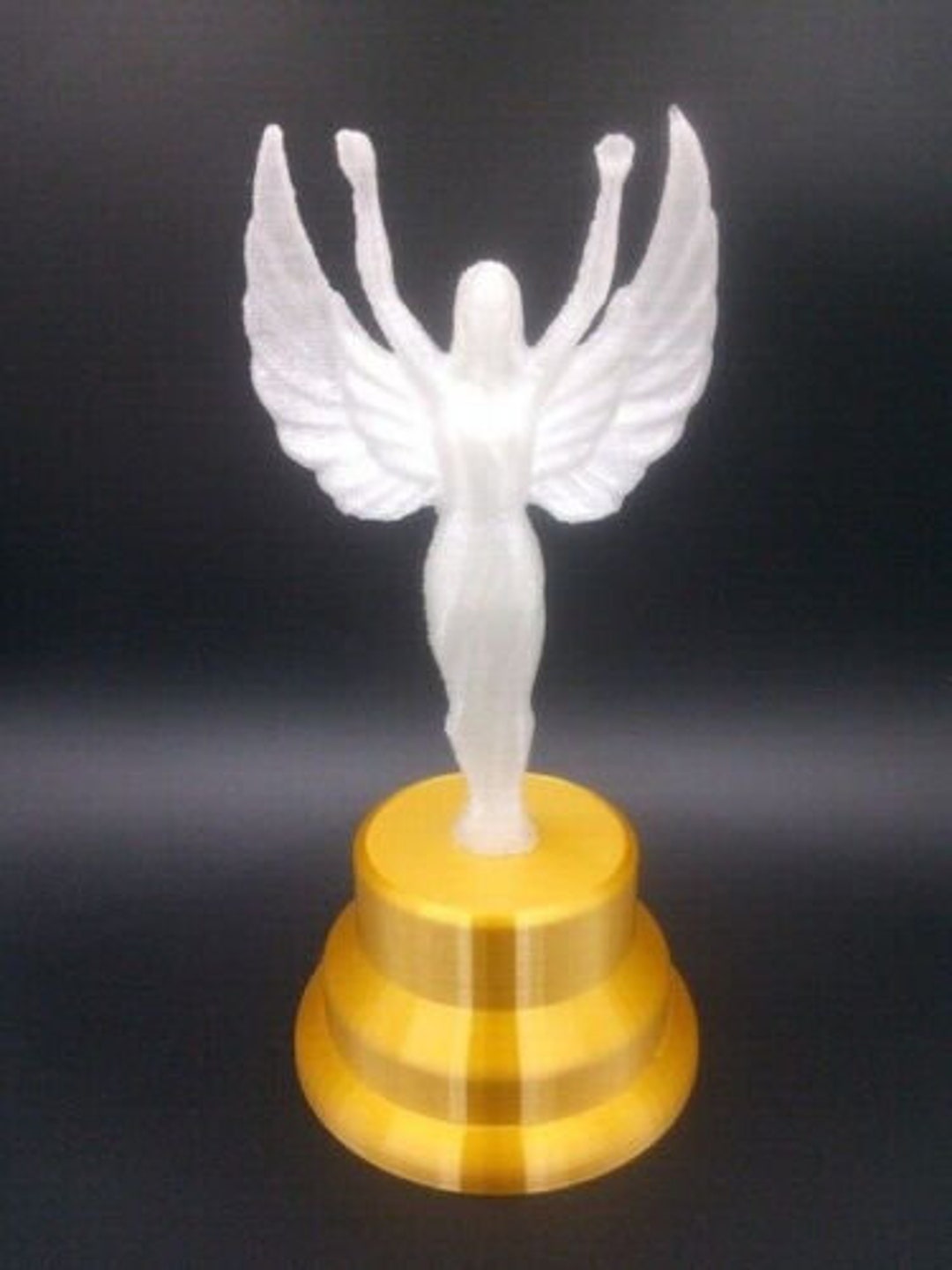 Trophy Girl Woman Angel Wings Figurine Statue Sculpture 3D Printed Pick ...