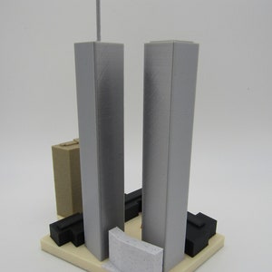 Original WTC World Trade Center Twin Towers New York City NY 6" 1:3500 ...