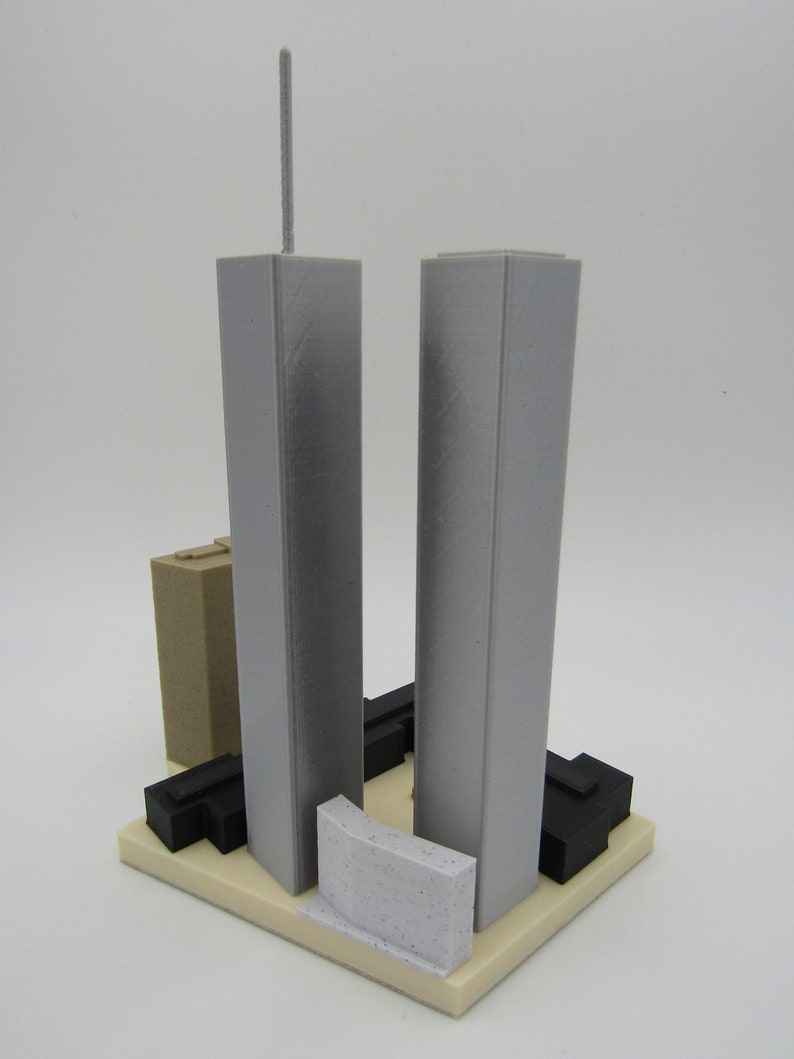 Original WTC World Trade Center Twin Towers New York City NY 6" 1:3500 ...
