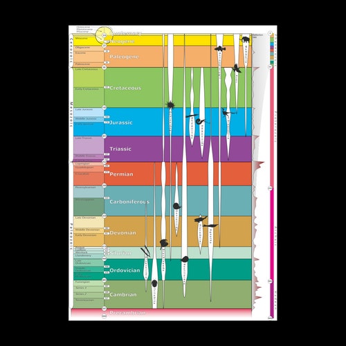 Geologic Timescale Spiral Chart Diagram Graphic Poster Print - Etsy UK