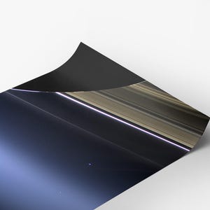 Earth From Saturn’s Rings Saturn Cassini Space Photo Poster Art Print ...