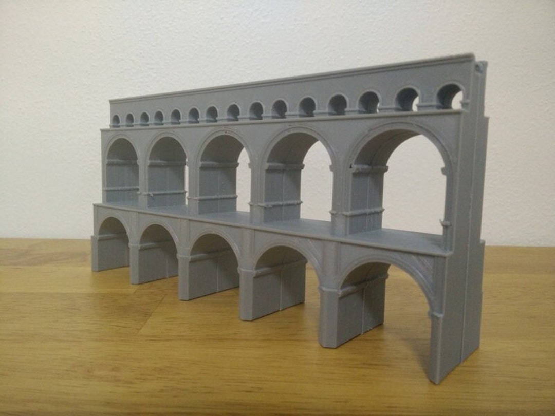 Roman Aqueduct Bridge Pont Du Gard France Architectural Model - Pick ...