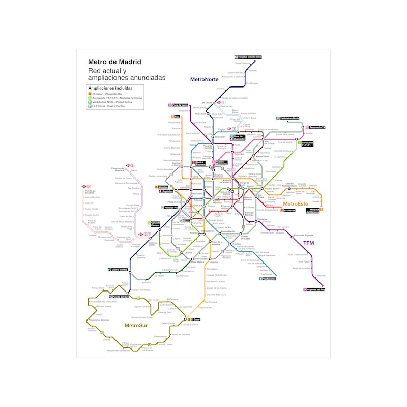 Metro Map - Etsy