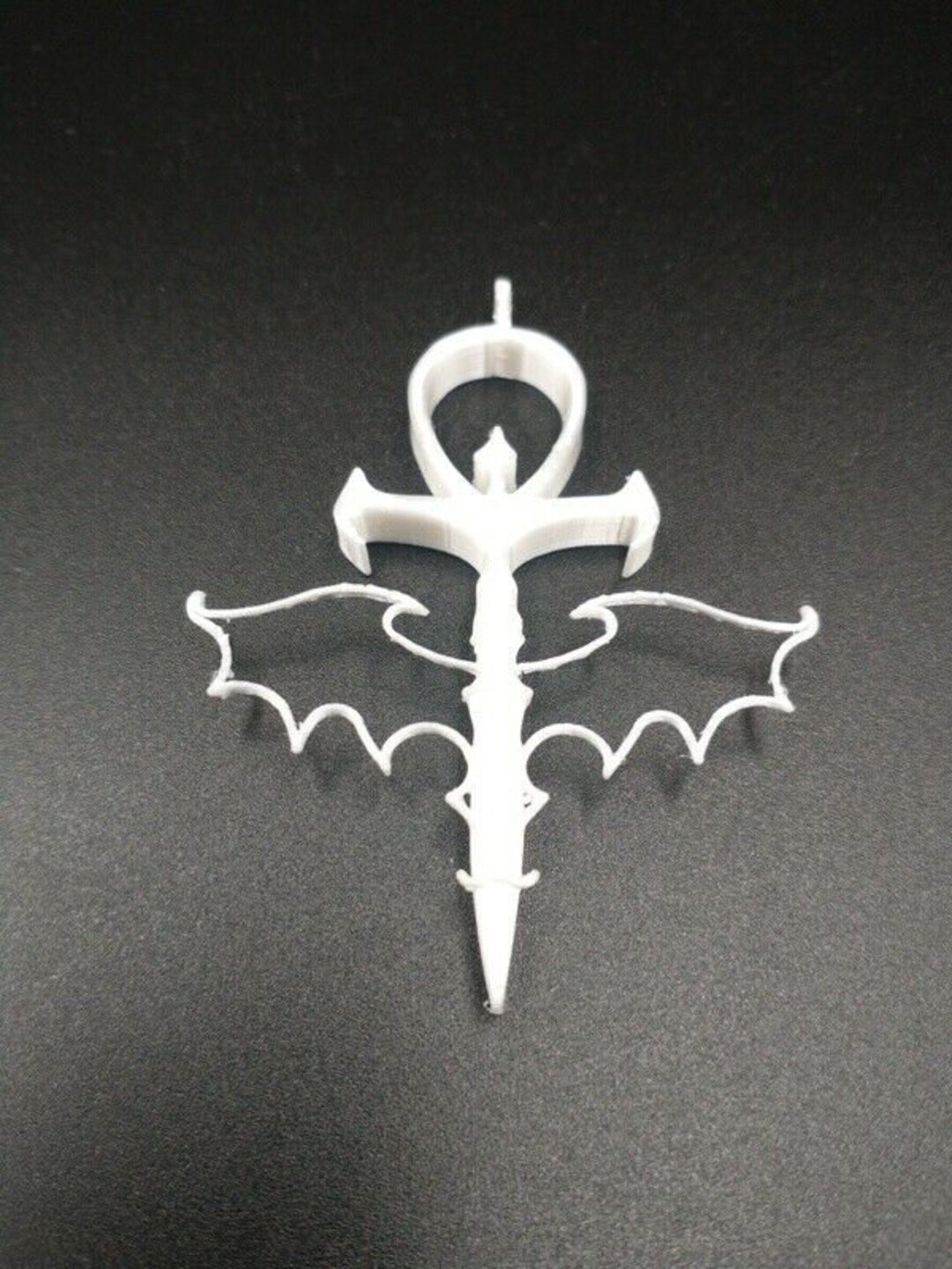Egyptian Vampire Ankh Pendant W/ Bat Wings 3D Print Sculpture Egypt ...