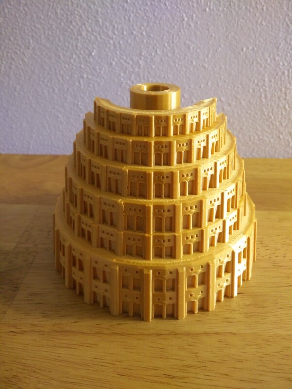 Tower of Babel Under Construction 3D Printed Architectural Model 4 ...