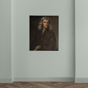 Portrait of Sir Isaac Newton by Godfrey Kneller 1689 Art Painting Print - Etsy