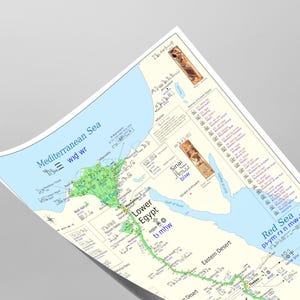 Ancient Egypt Egyptian Nile River Valley Map With Hieroglyphics Cities ...