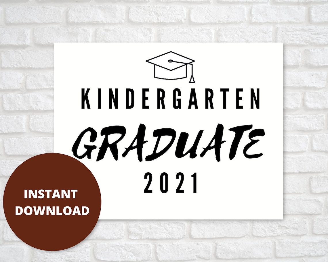 First day of kindergarten 2021 sign - dnalopi