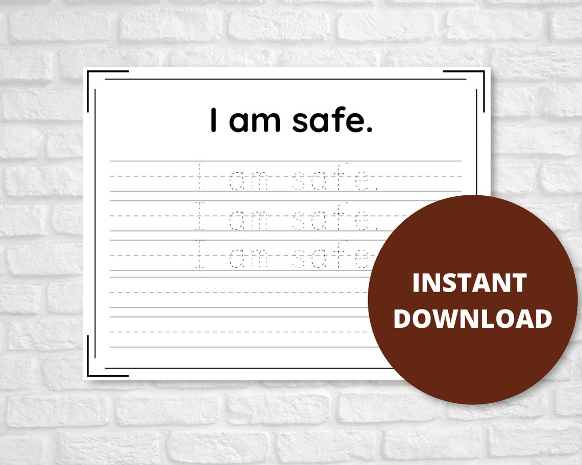 Kids Affirmations Writing Practice, Kindergarten and First Grade ...