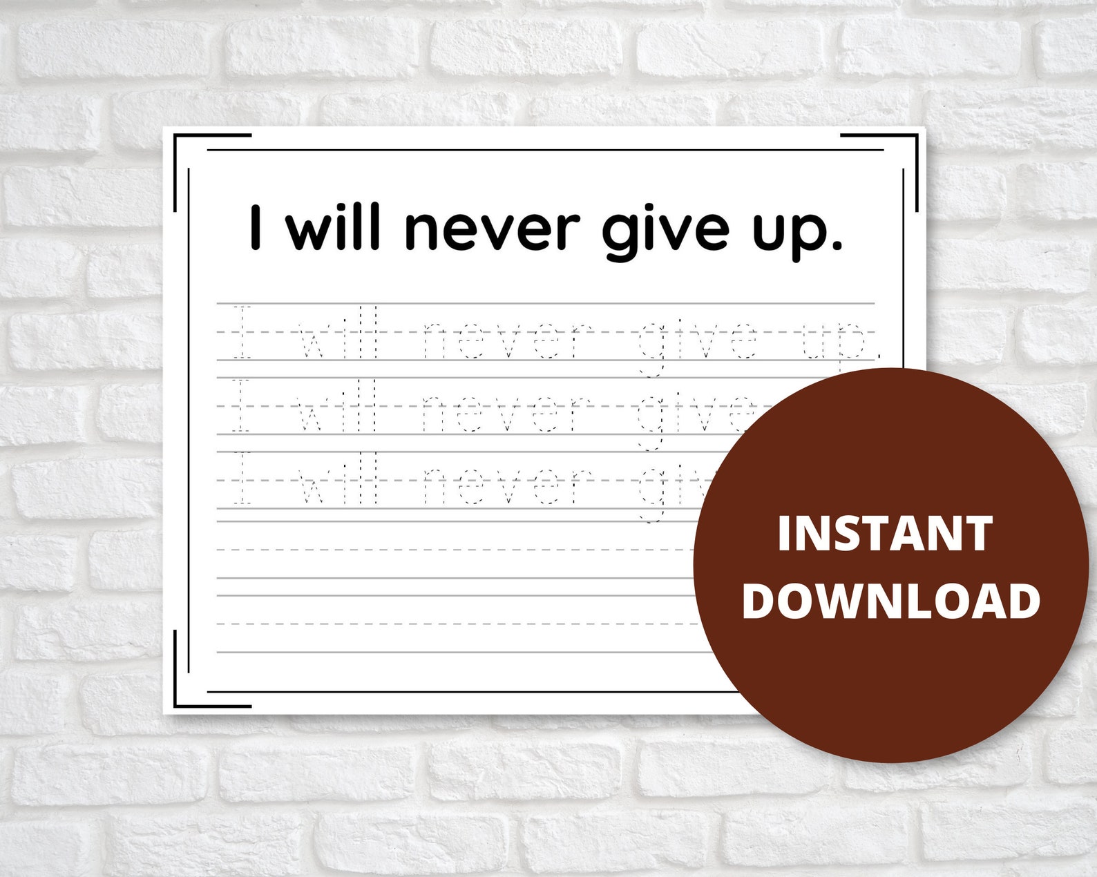 Kids Affirmations Writing Practice, Kindergarten and First Grade ...