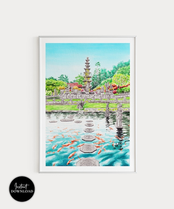 Bali Print Indonesia Wall Art Bali Art Print Indonesia Art - Etsy