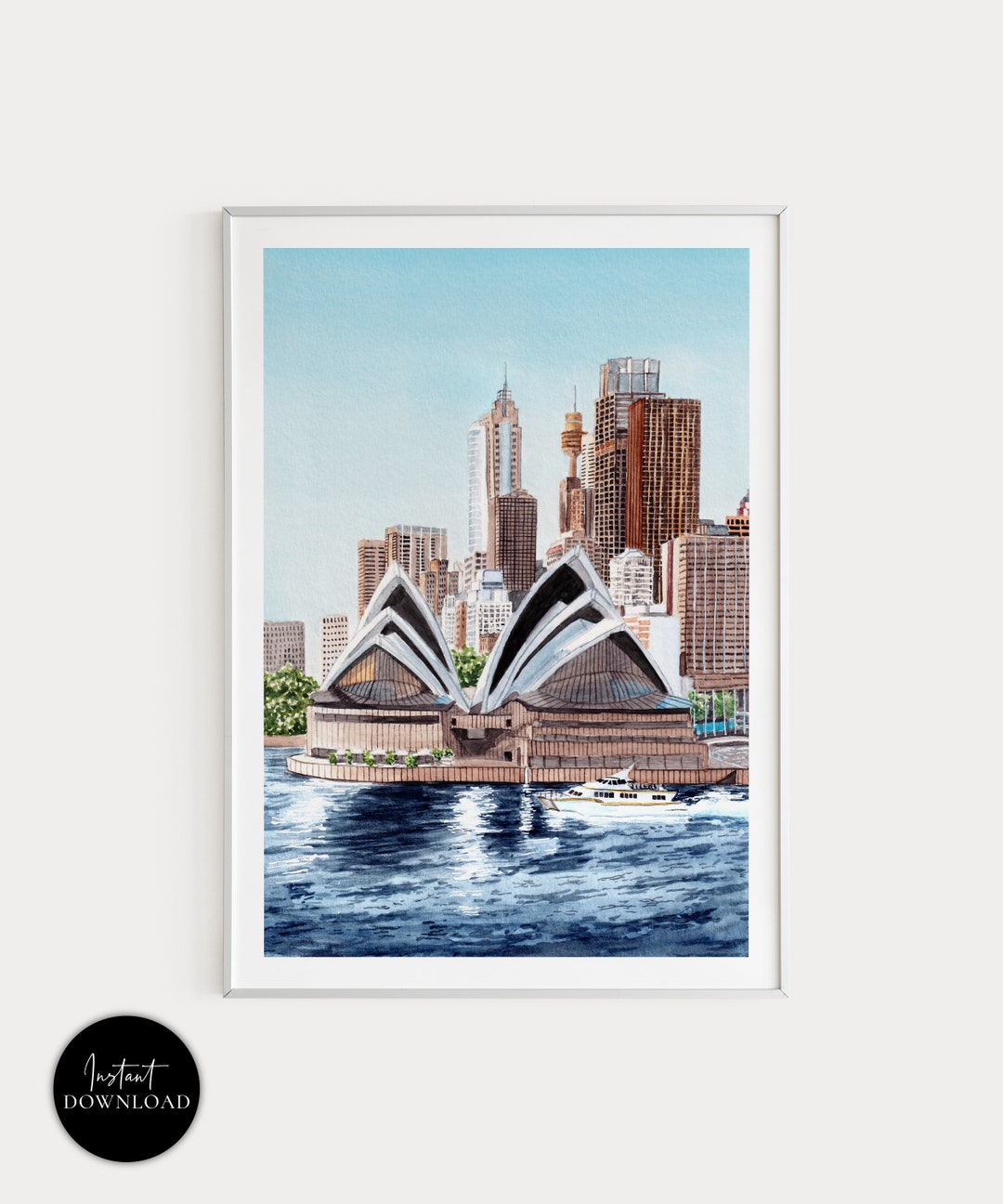 Sydney Print Australia Wall Art Sydney Art Print Australia - Etsy