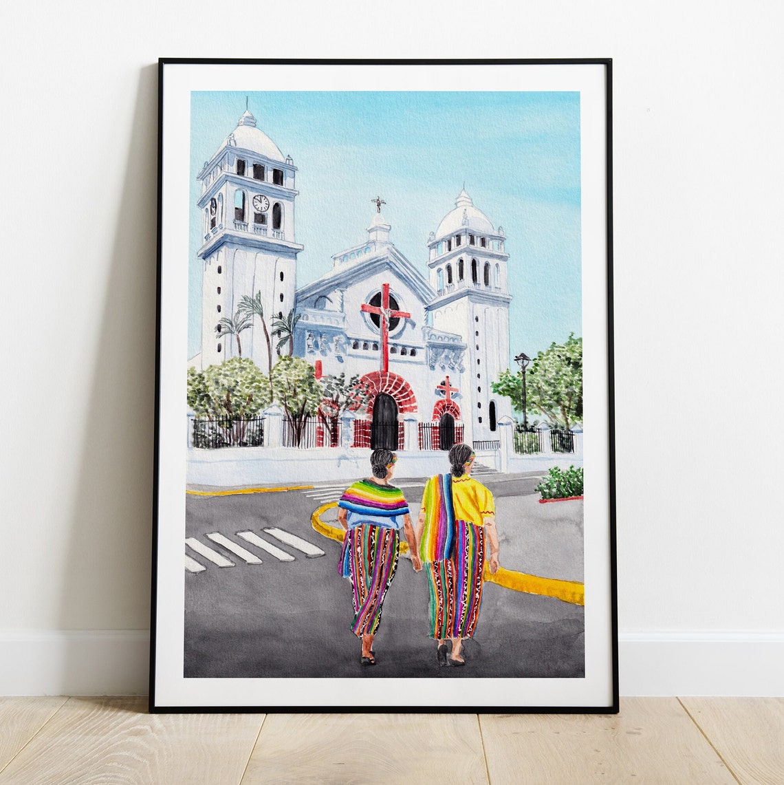 Juayua Print El Salvador Wall Art Juayua Cityscape El - Etsy