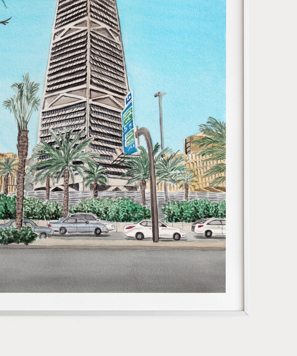 Riyadh Print Saudi Arabia Wall Art Saudi Arabic Art Print - Etsy