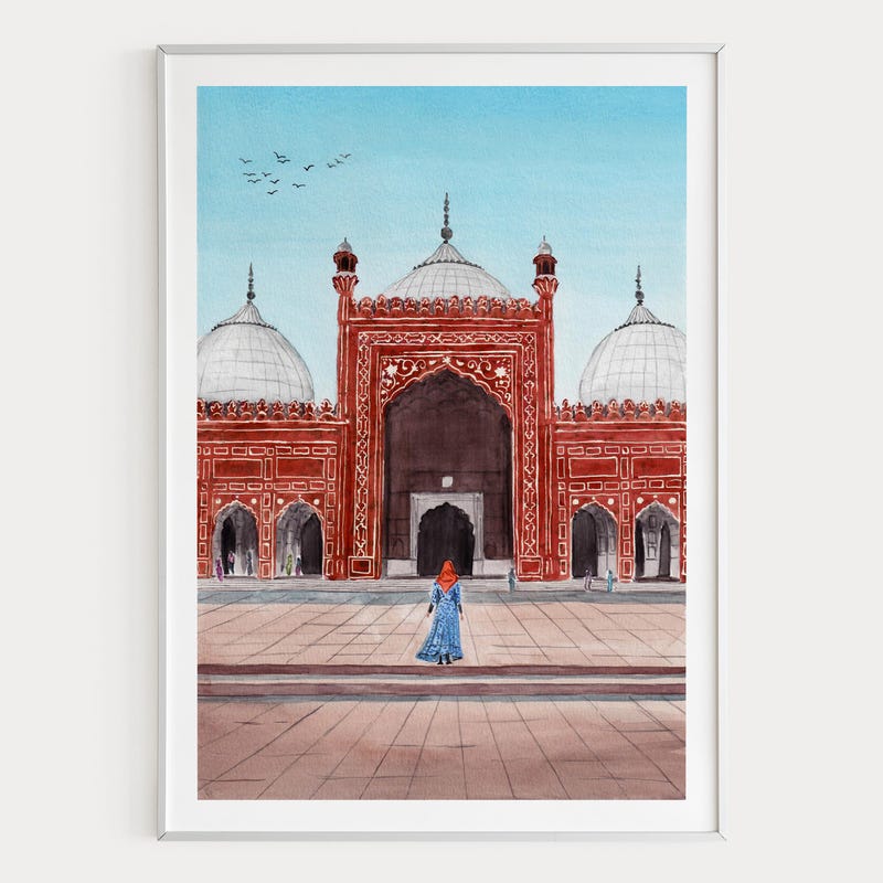 Pakistani Mosque Painting - Etsy