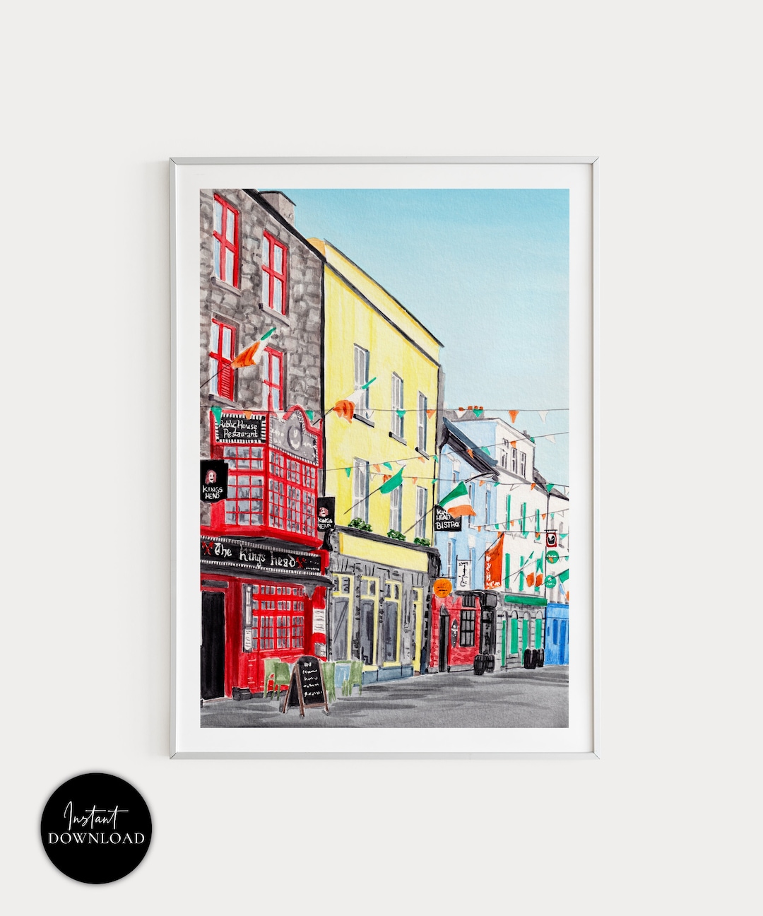 Galway Print, Ireland Wall Art, Galway Art Print, Ireland Art, Galway ...