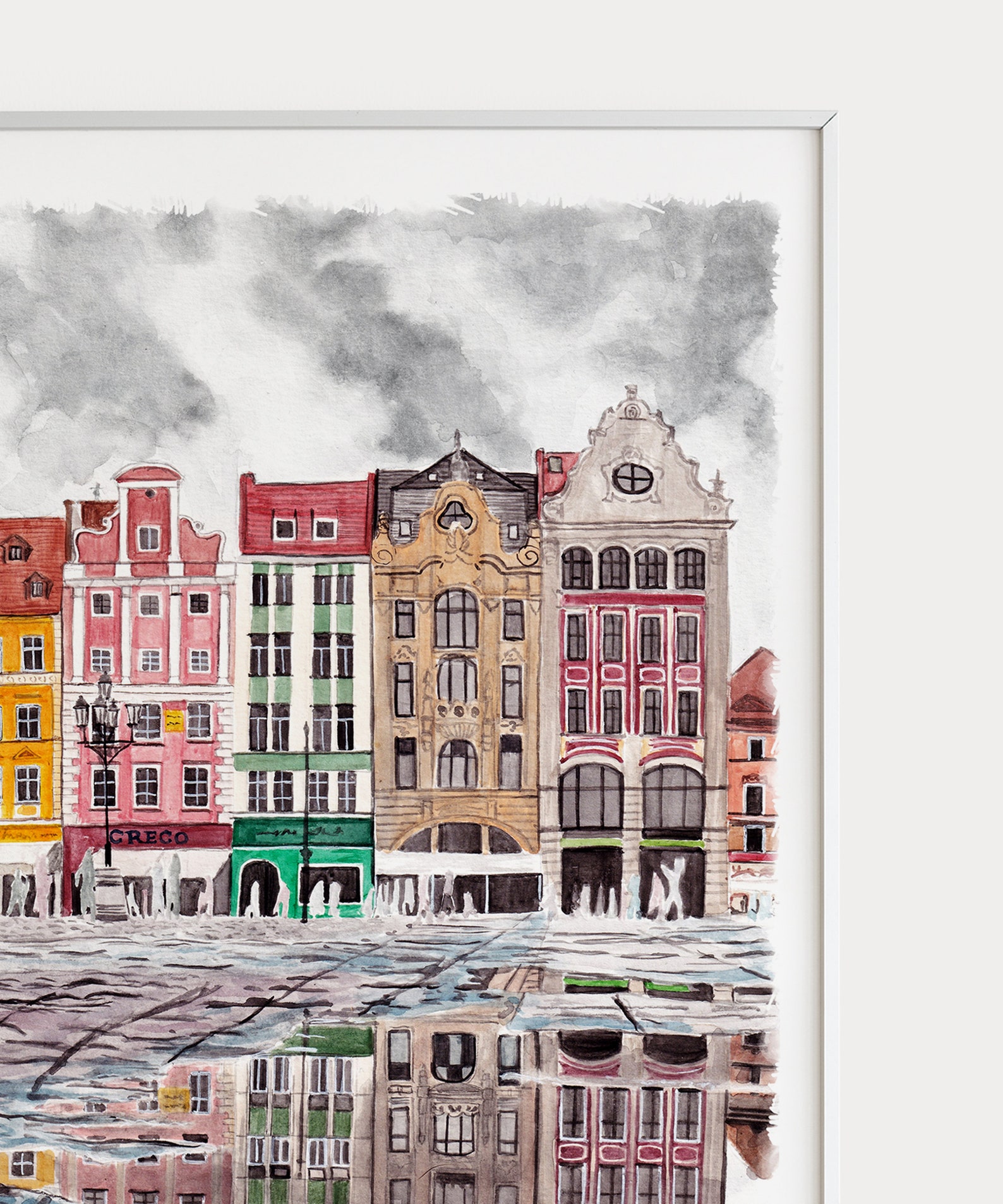 Gdansk Poland Poland Art Print Poland Painting Gdansk - Etsy
