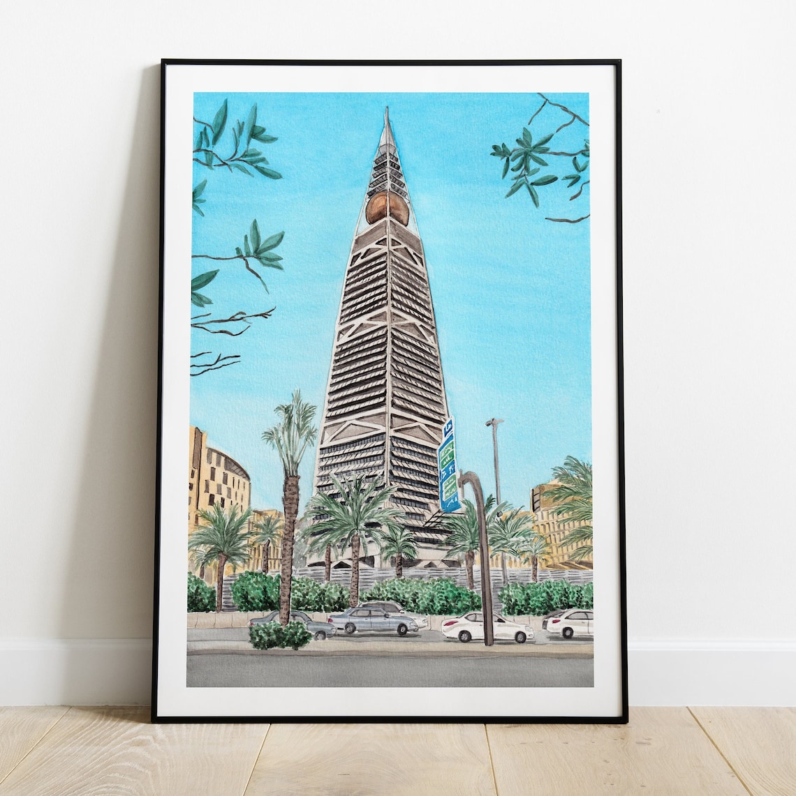 Riyadh Print Saudi Arabia Wall Art Saudi Arabic Art Print - Etsy