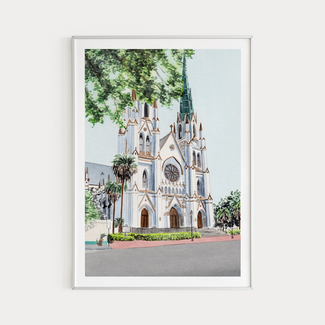 Cathedral of St John the Baptist, Savannah Print, Georgia Wall Art ...