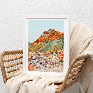 Masuleh Print, Iran Wall Art, Watercolor Painting, Iran Decor, Persian ...