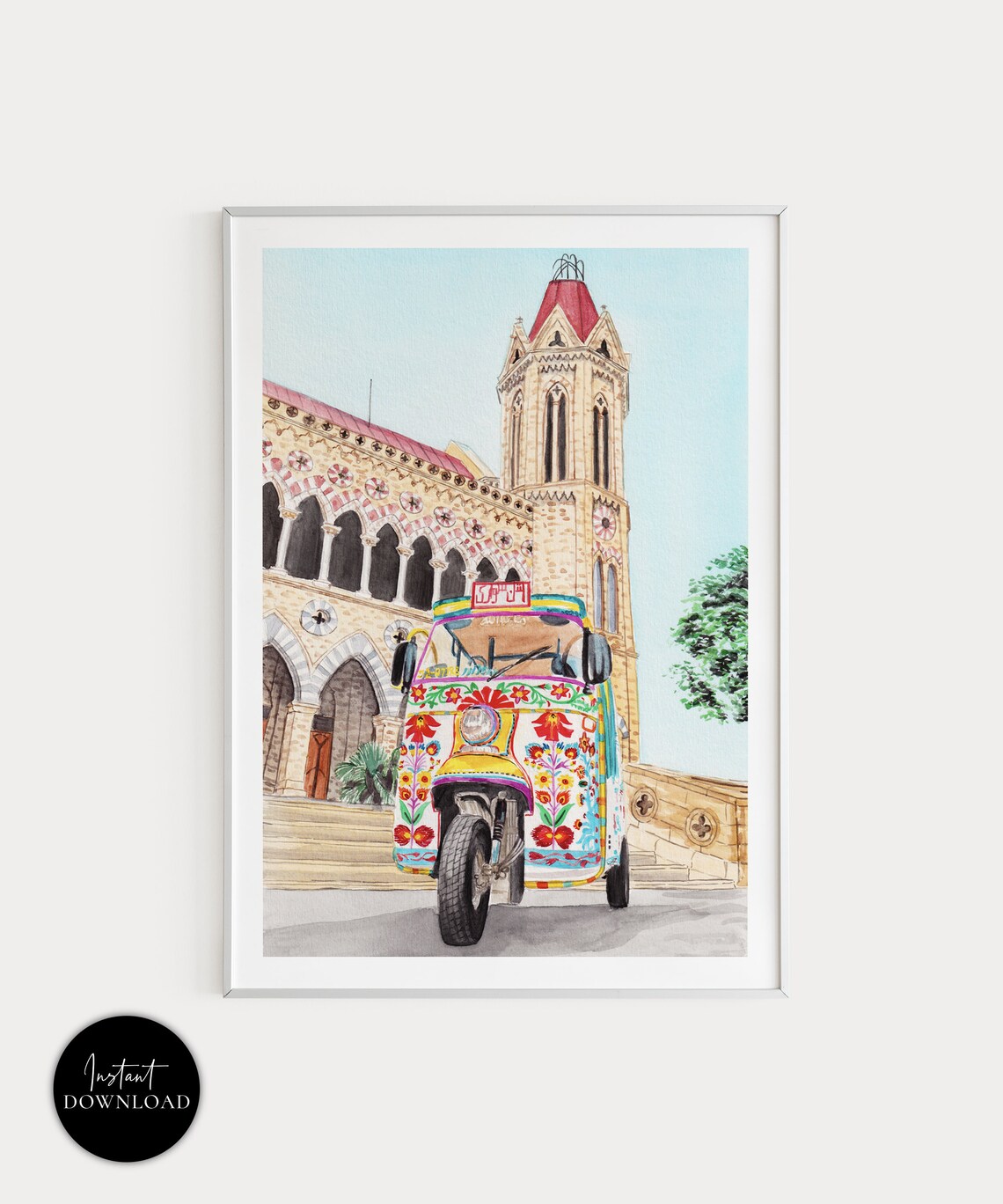 Karachi Print Pakistan Wall Art Pakistan Print Pakistan Art - Etsy