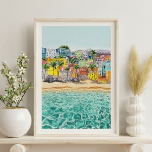 La Perla Print, Puerto Rico Wall Art, Watercolor Print, Puerto Rico ...
