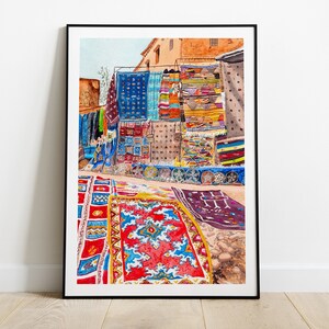 Marrakech Print, Morocco Wall Art, Medina Print, Marrakech Art Print ...