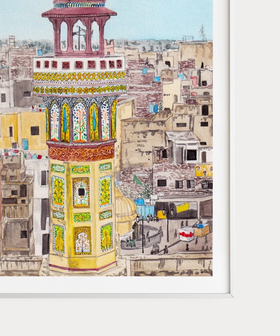 Wazir Khan Mosque Print Pakistan Wall Art Pakistan Print - Etsy
