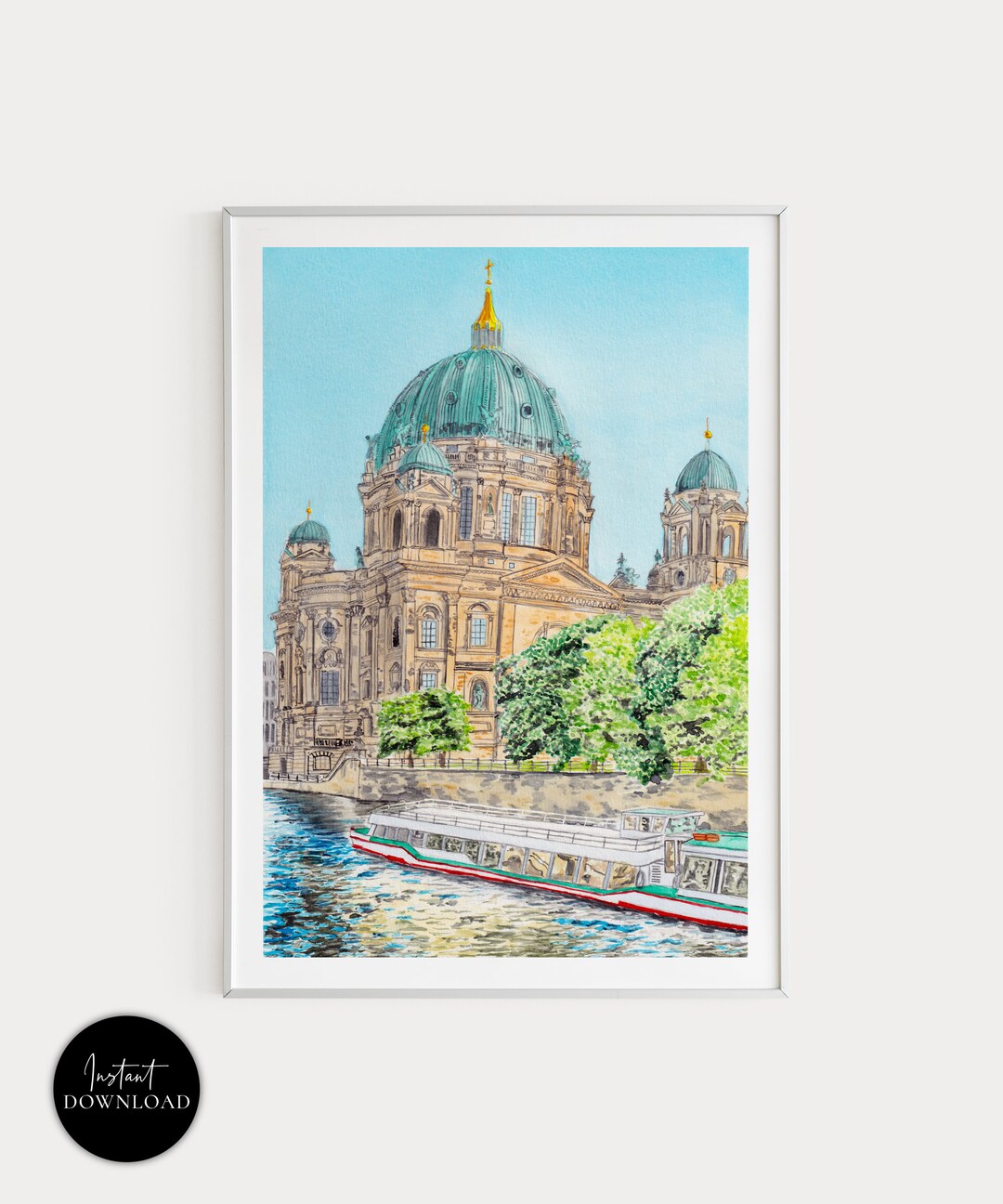 Berlin Art Print Berliner Dom Print Germany Wall Art Berlin - Etsy