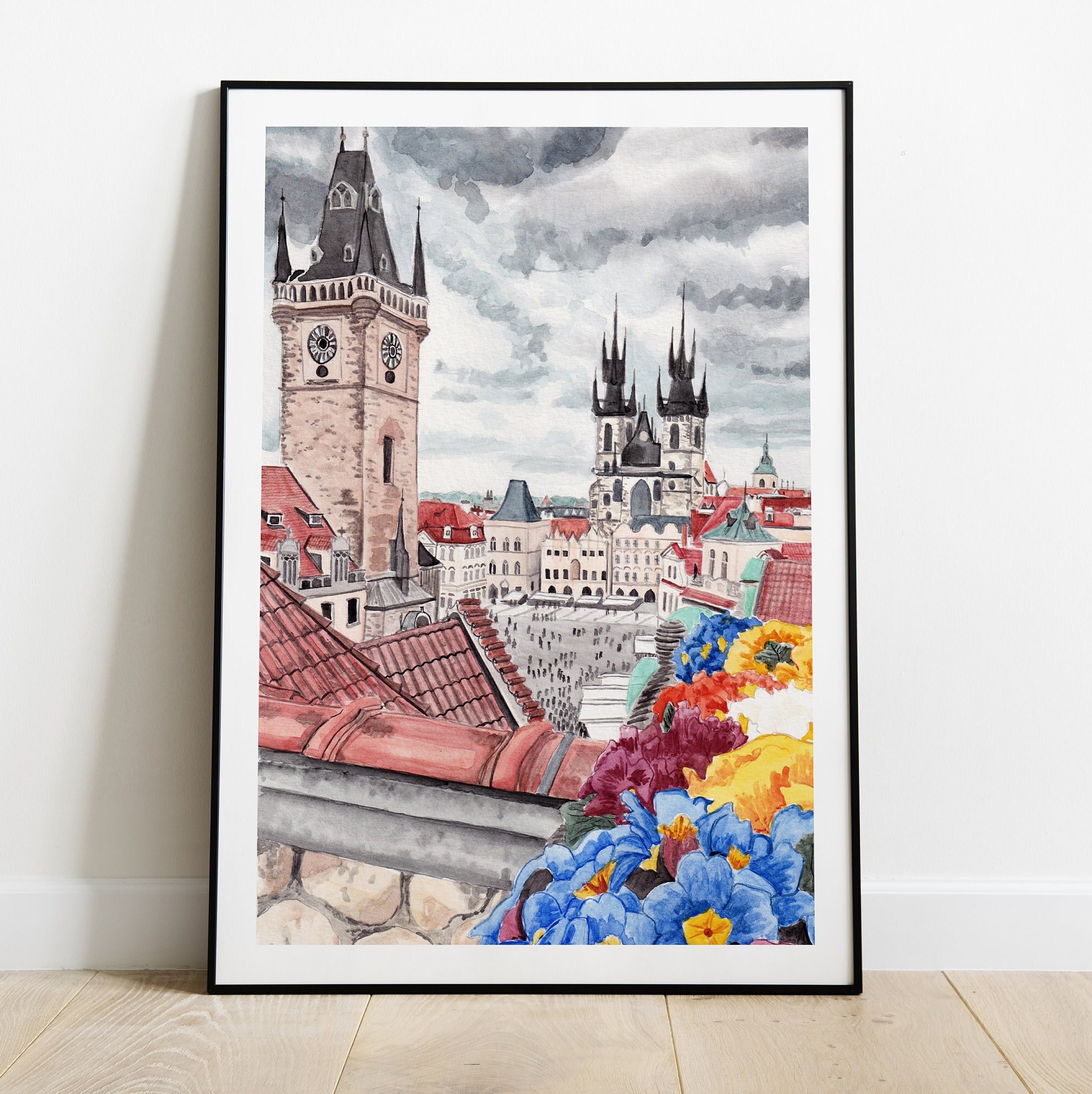 Prague Czech Republic Prague Art Print Prague Cityscape - Etsy