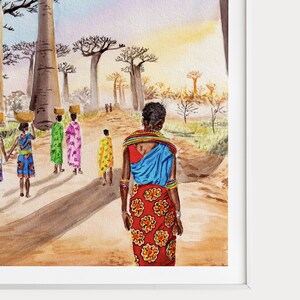 Madagascar Print, Baobab Trees, Madagascar Wall Art, Africa Print ...