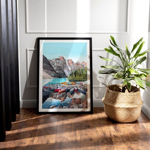Banff National Park Watercolor Print, Canada Wall Art, Banff Print ...