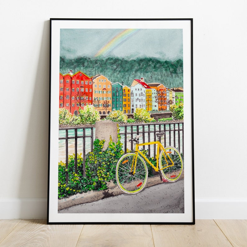 Innsbruck Print Austria Wall Art Innsbruck Cityscape - Etsy