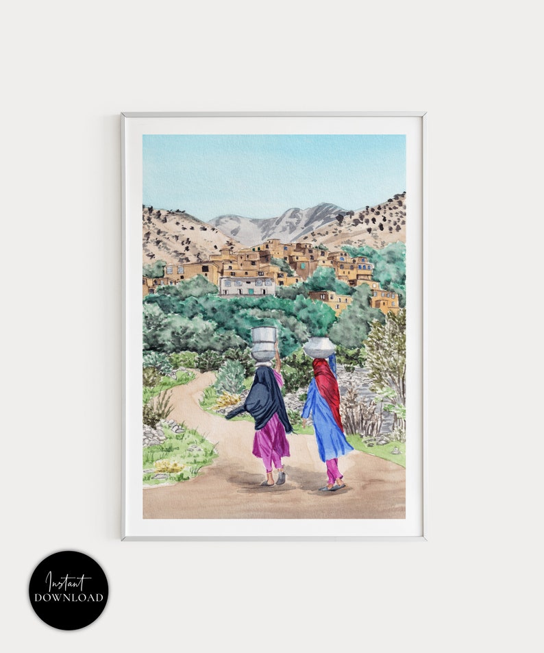 Afghanistan Print Afghanistan Wall Art Traditional Art - Etsy