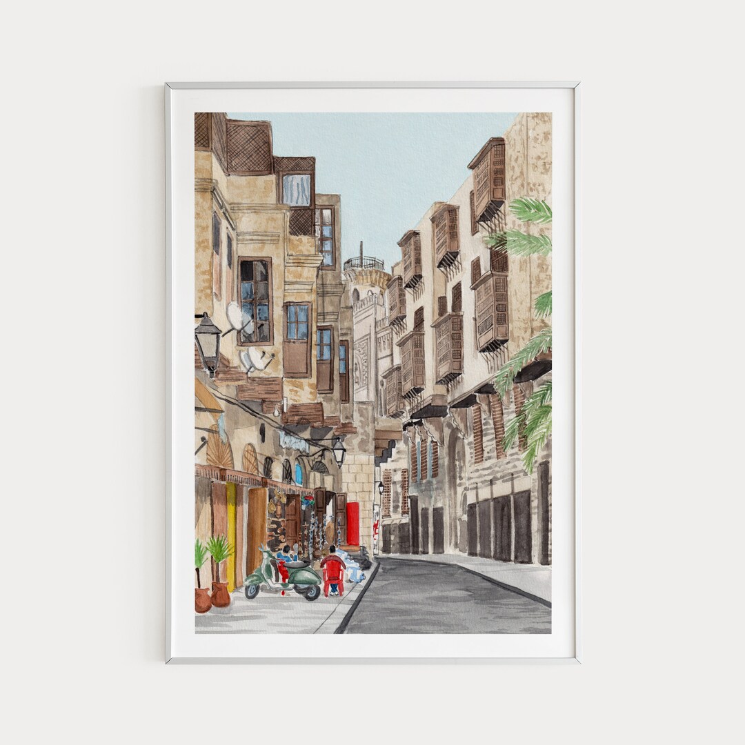 Cairo Print, Egypt Wall Art, Cairo Cityscape, Egypt Art Print ...
